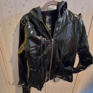 Lip Service | Jackets & Coats | Lip Service Vinyl Hooded Jacket | Poshmark